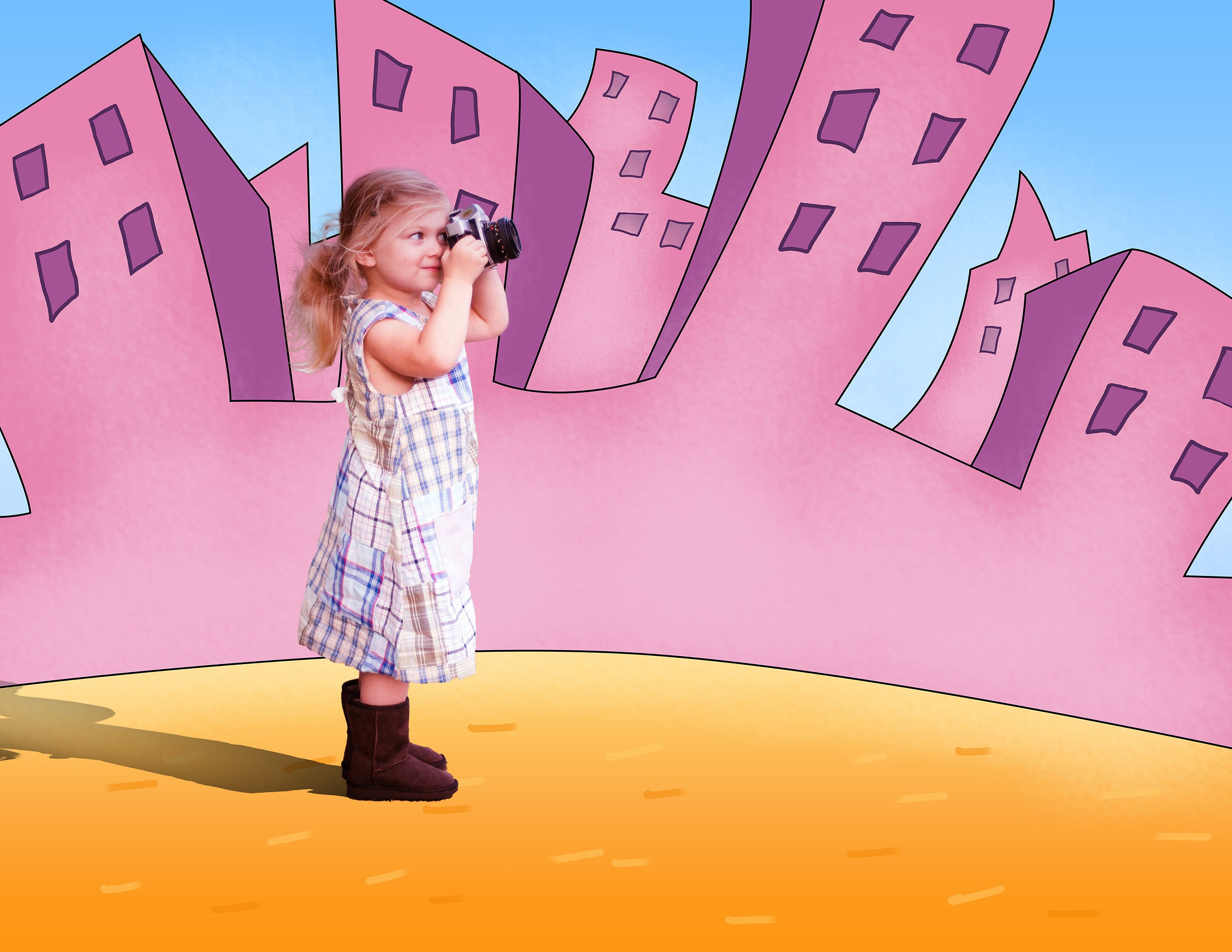 Retro 90's Digital Backdrop - Rocko's Modern Life Inspired- Instant ...