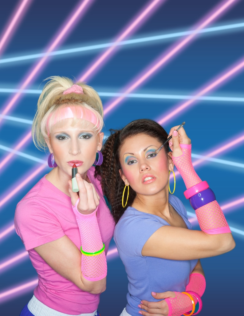 80s Retro Portrait Laser Beams Digital Photo Booth, 960px X 1280px ...