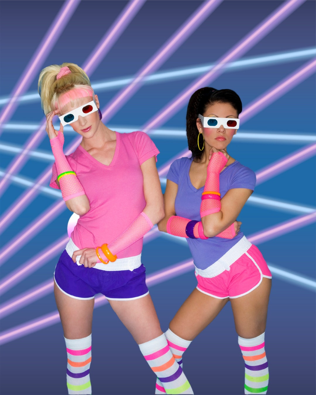 80s Retro Backdrop Laser Beam Printable Photo Booth Decor Party ...