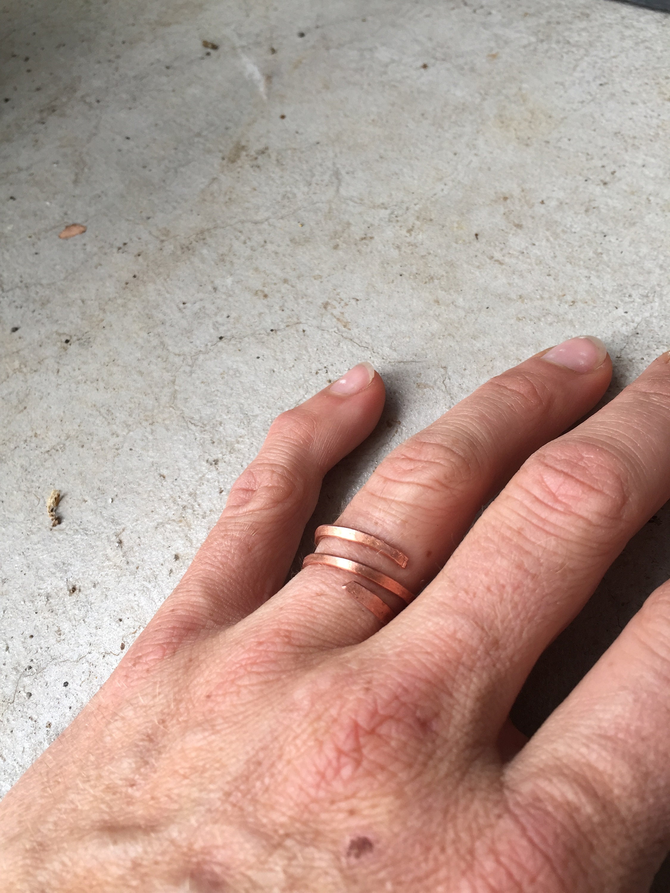 Equal Ring. Two Bands Representing Equality, a Simple, Elegant, Copper ...