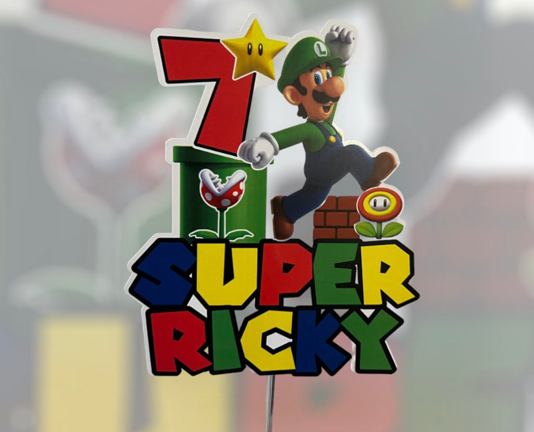 Personalized Mario Brother Cake Topper / Super Mario Brother Cake ...