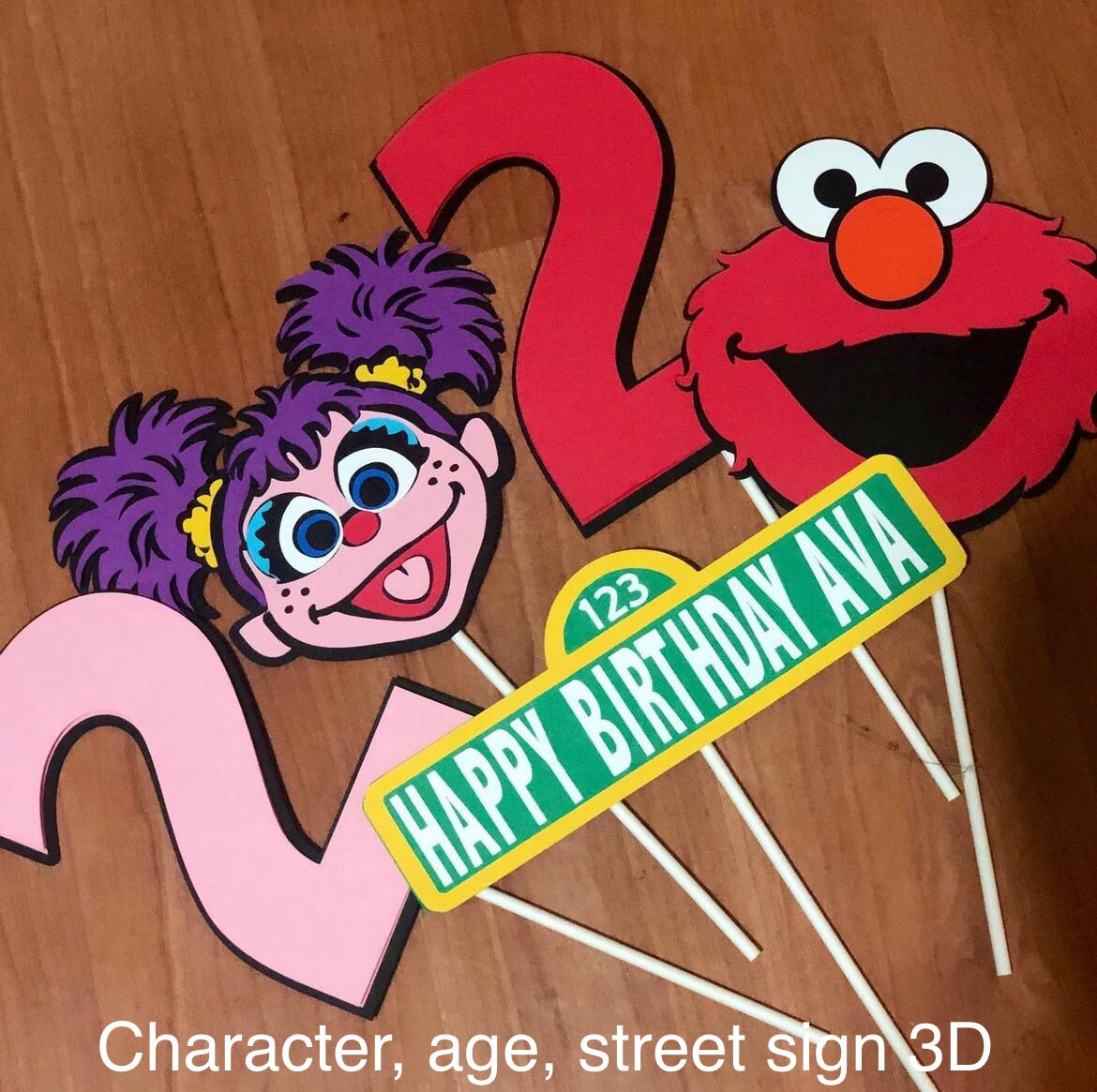 Character Cake Topper / Street Cake Topper / 123 Cake Topper / - Etsy ...