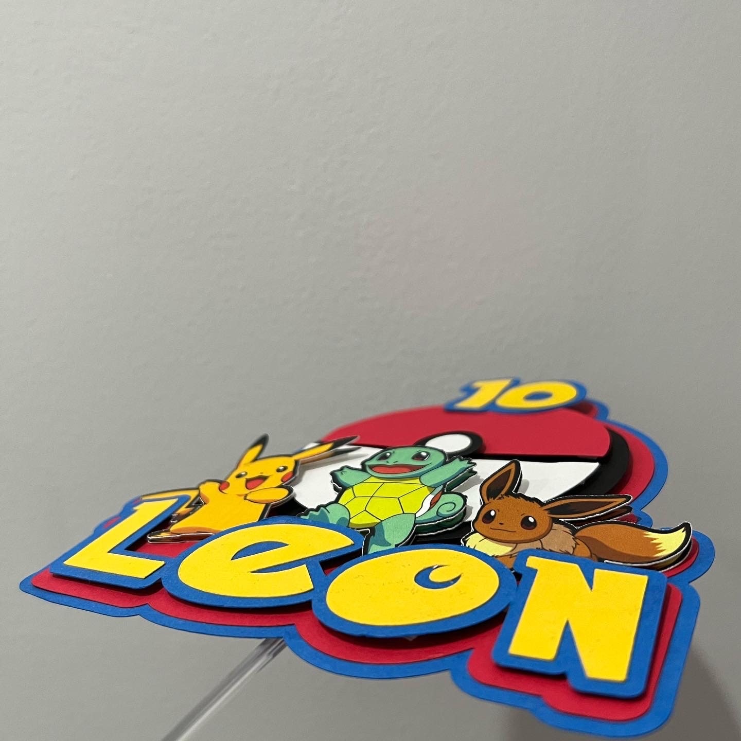 Character Cake Topper / Pokémon Cake Topper / Pokémon Party / - Etsy