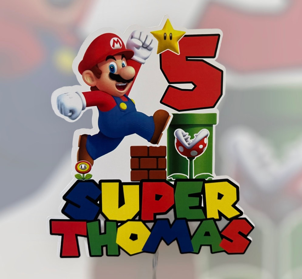 Personalized Mario Brother Cake Topper / Super Mario Brother Cake ...