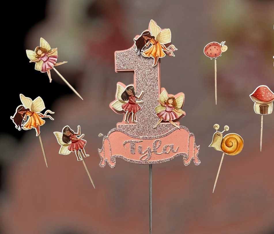 Custom Fairy Cake Topper / Woodland Fairy Cake Topper / Custom Fairy ...