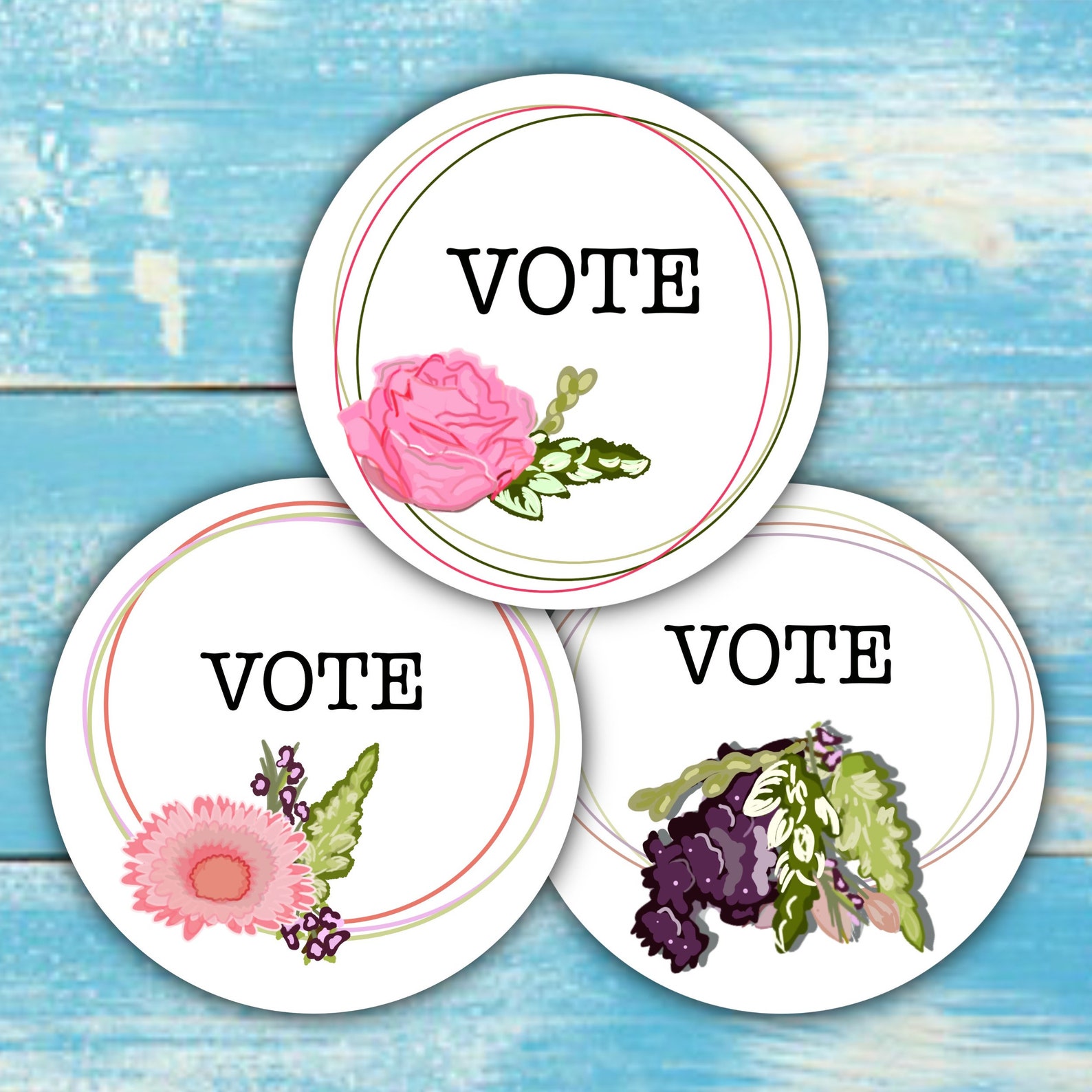 VOTE Sticker PACK Election Day Decal Political Magnets | Etsy