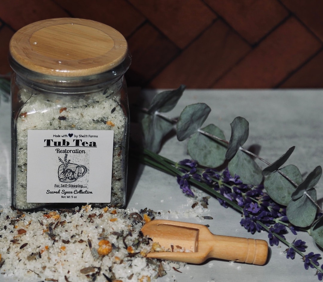 Tub Tea Bath Salts Botanical Infused Inspired Wellness Lavender ...