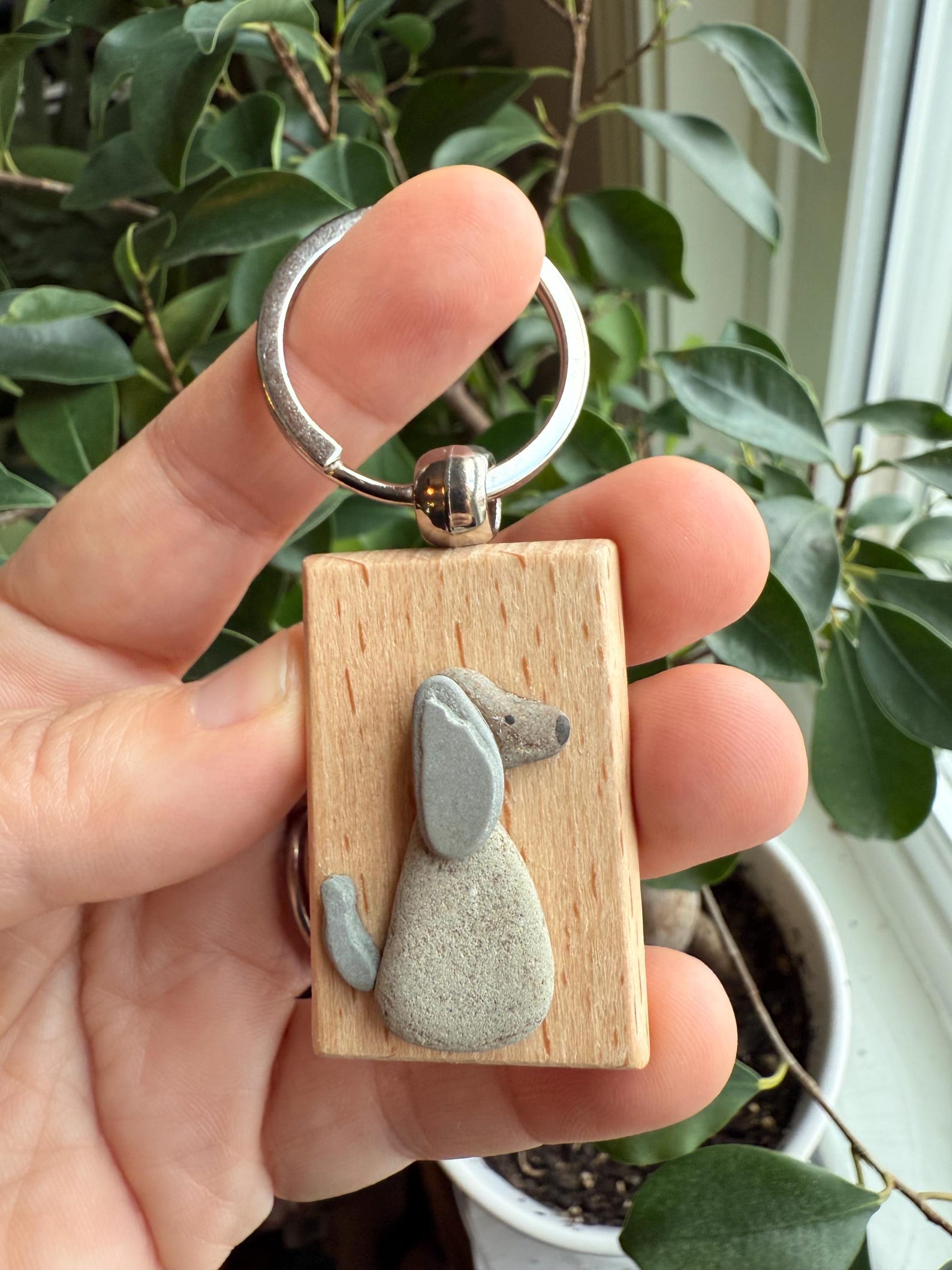 Dog Rock Keychains - Etsy