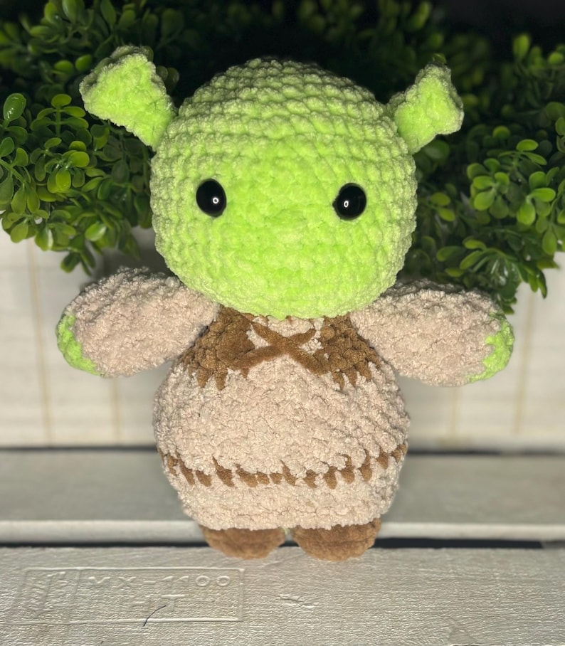 Shrek-inspired Crochet Plushie - Etsy