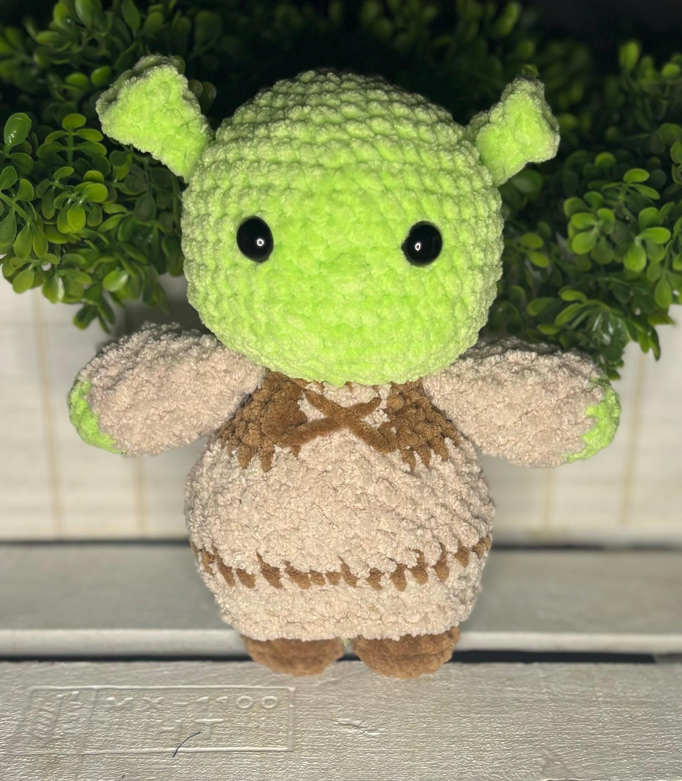 Shrek-inspired Crochet Plushie - Etsy