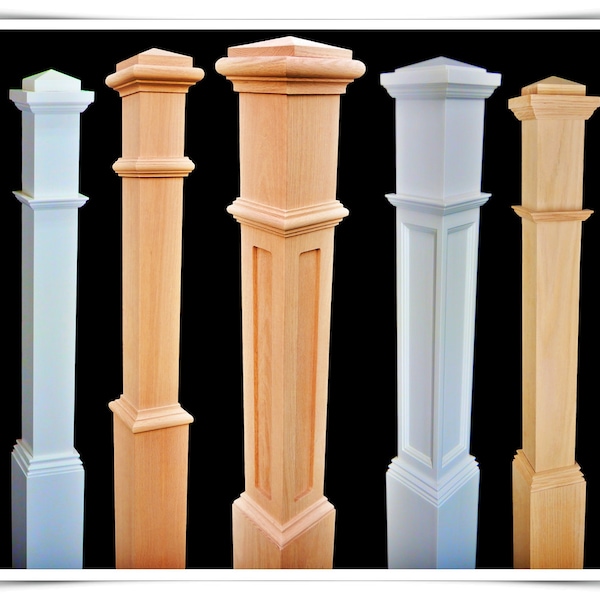 White Oak Newel Post - Etsy