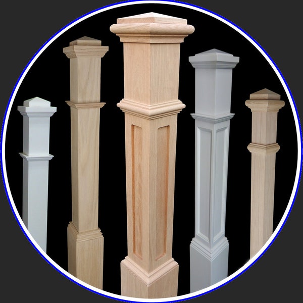 White Oak Newel Post - Etsy