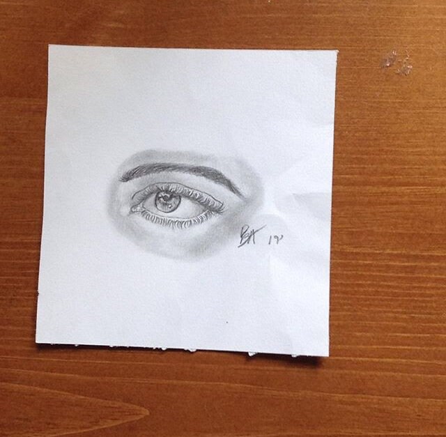 Graphite Eye Drawing - Etsy