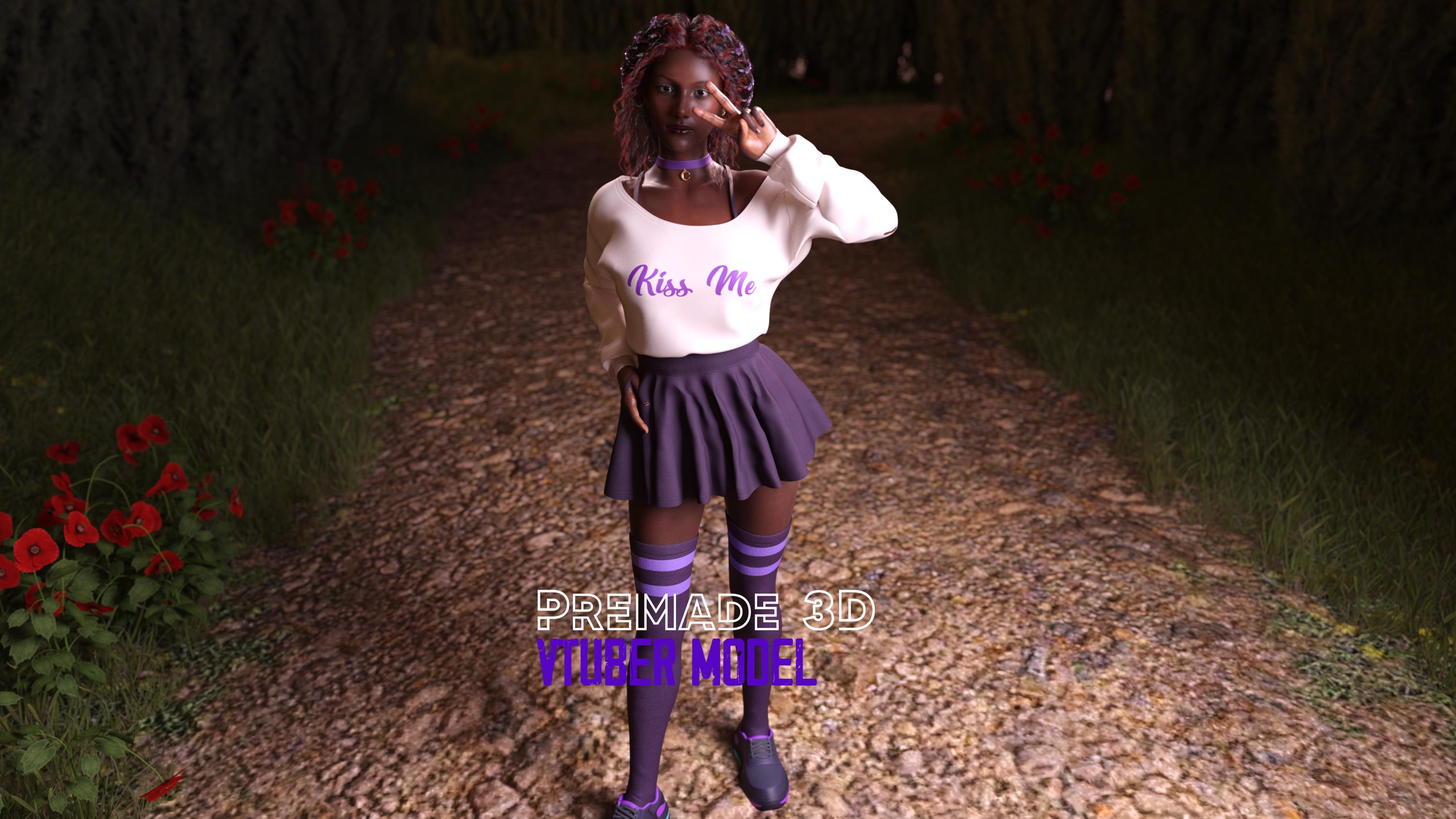 Premade 3D Vtuber Model (rigged + 52 Arkit) (high Poly) - Emma - Etsy