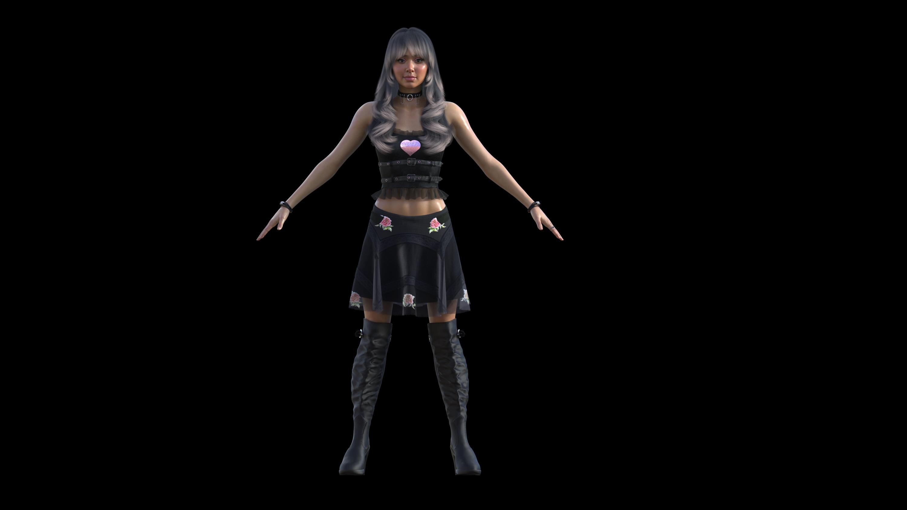 Premade 3D Vtuber Model (rigged + 52 Arkit) (high Poly) - Izzy - Etsy