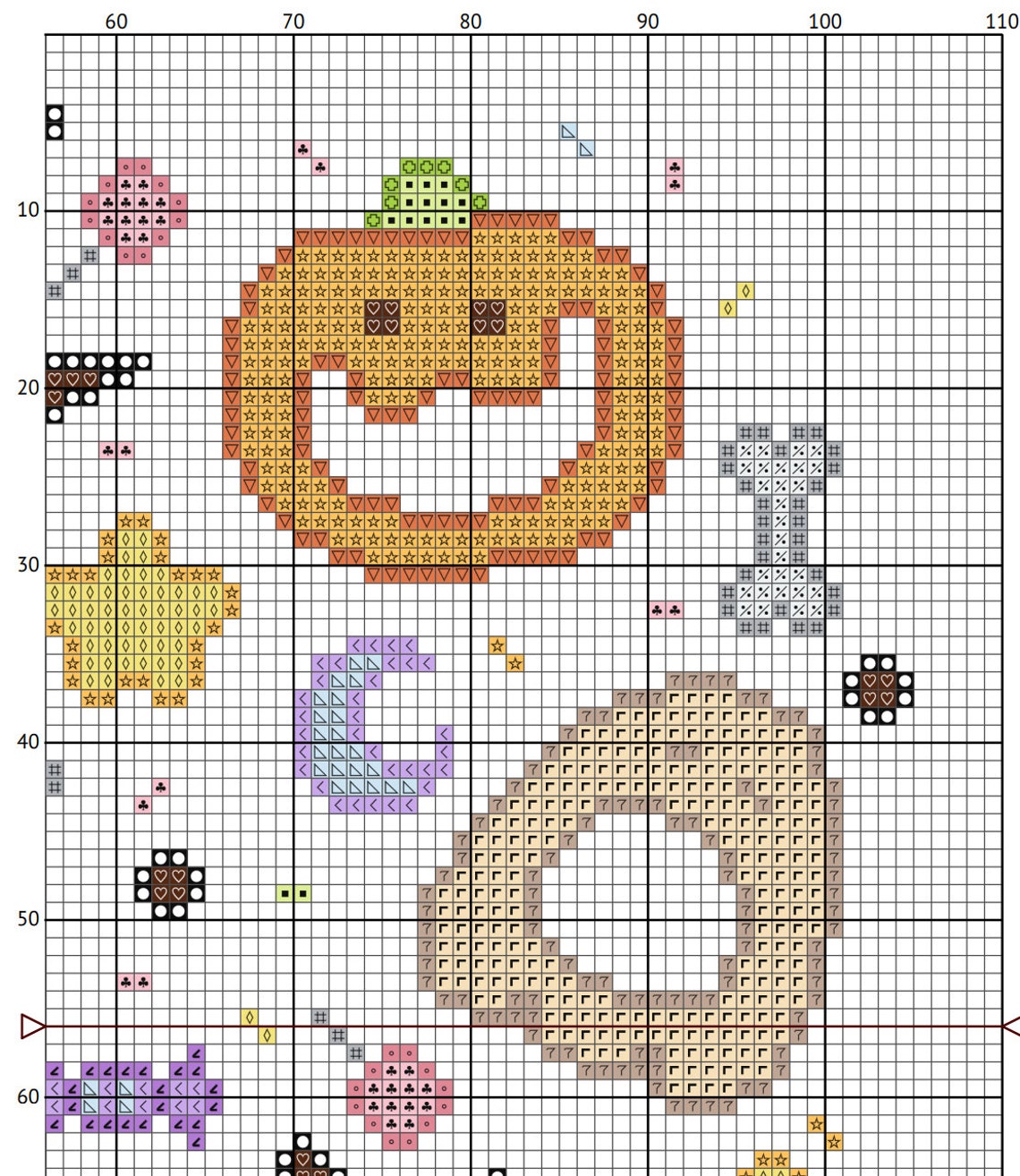 Halloween Cookies Cross Stitch Pattern - Etsy