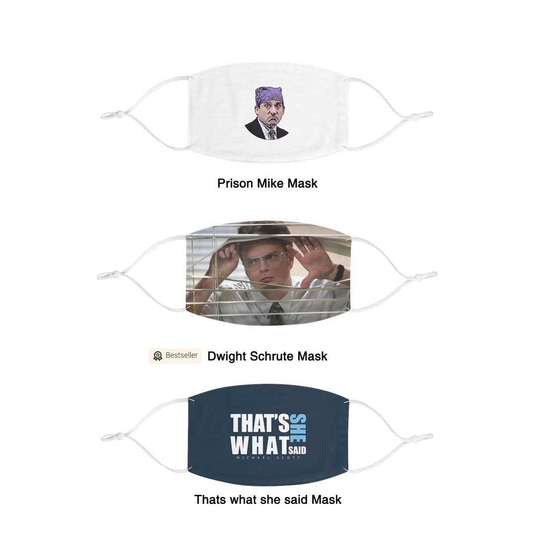 The Office Face Mask 3 Pack Fabric Face Mask the Office Mask Dunder ...