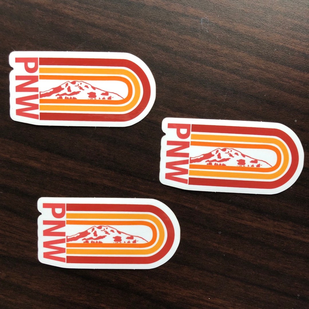 PNW Rainbow Sticker - Etsy