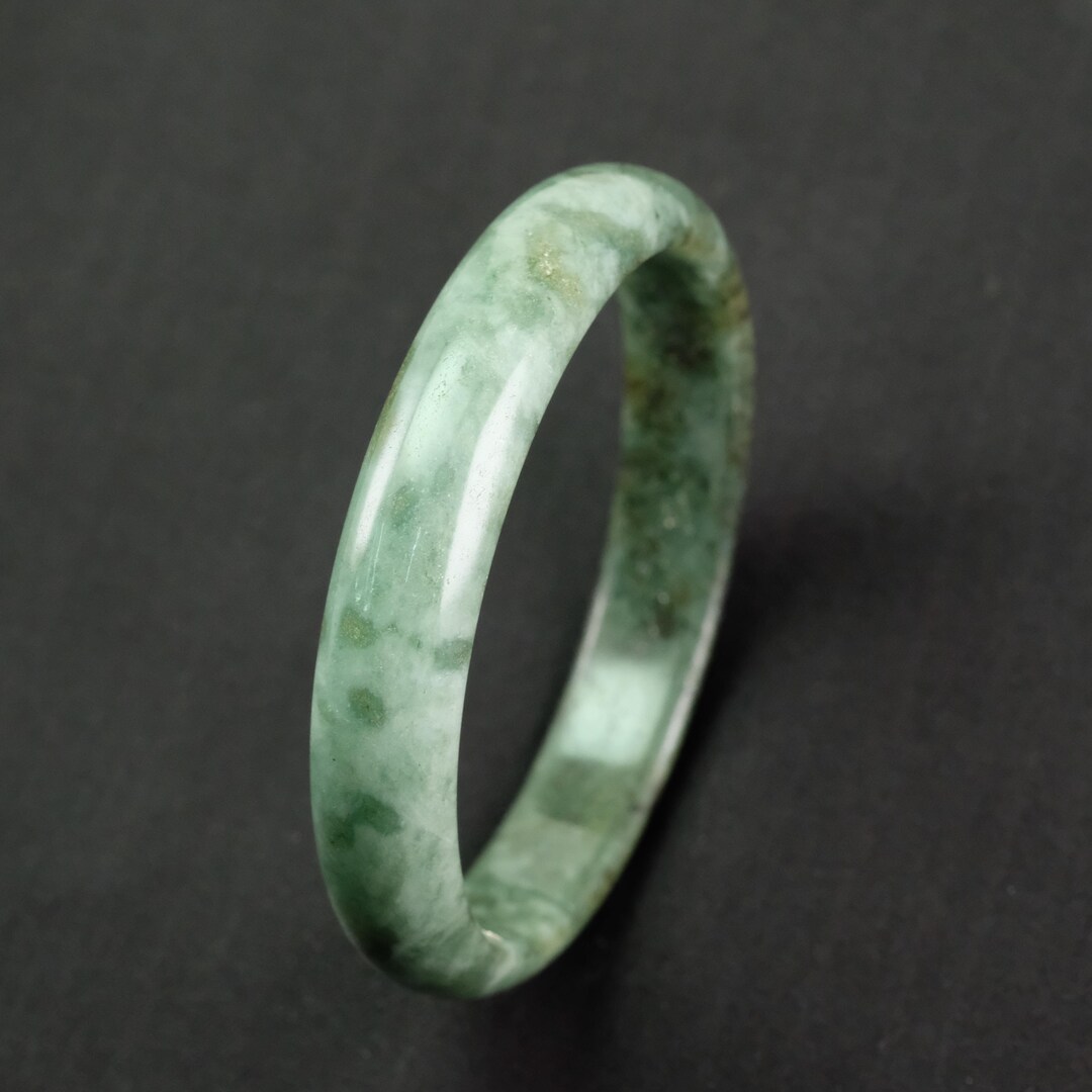 61mm Rich Imperial Green Thin Certified Genuine Burma Jadeite Jade ...