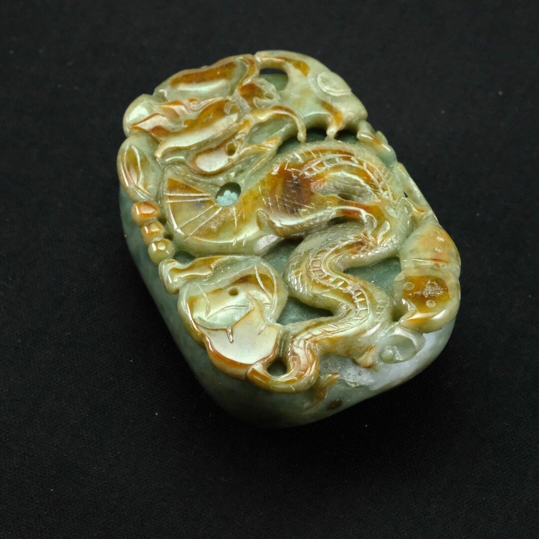 Large Palm Piece Dragon Natural Jadeite Jade Paper Weight Display - Etsy