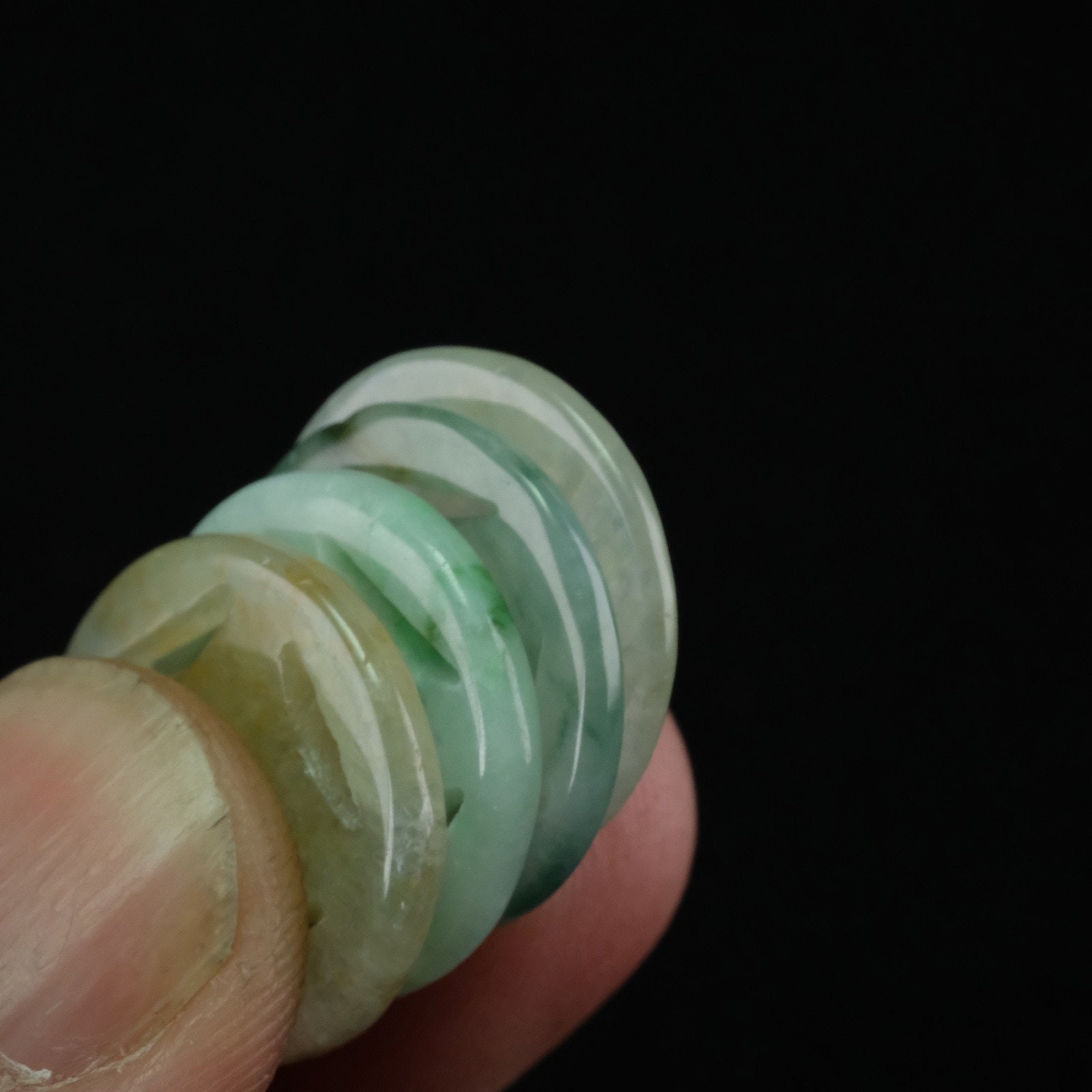 Lot of 4 Coins Burma Natural Jadeite Jade Pendant - Etsy