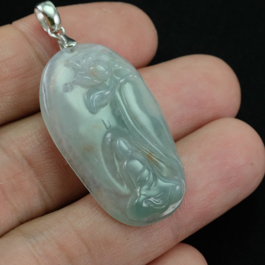 Zen Meditation Under Tree Natural Jadeite Jade Pendant - Etsy