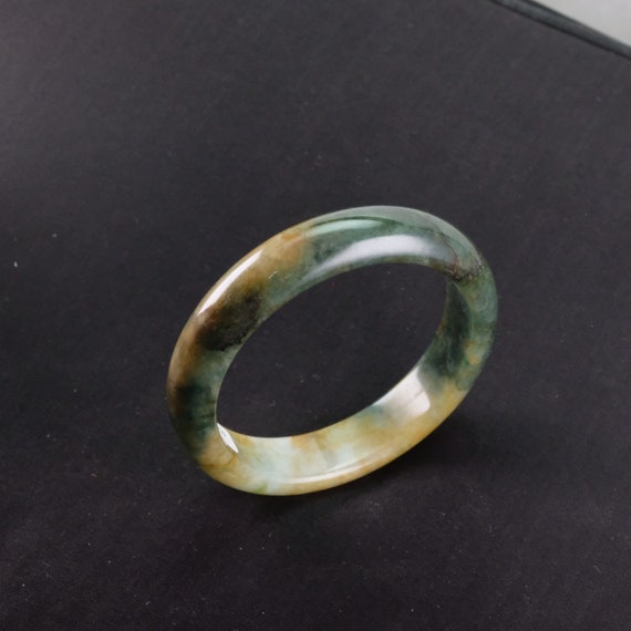 Certified Genuine Jadeite Jade Imperial Yellowish Green Bangle - Etsy