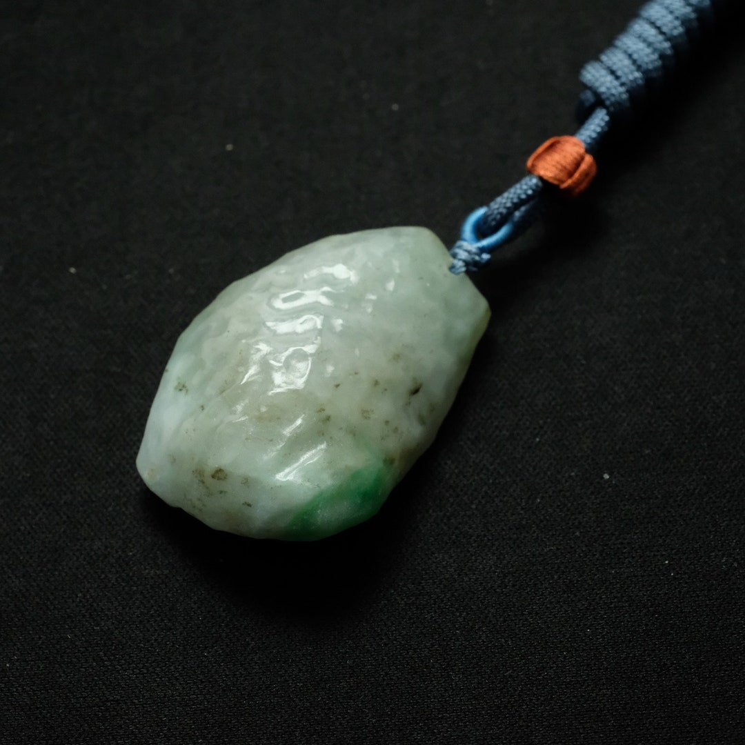 Uncut Gem Natural Green Raw Random Shape Block Jadeite Jade Pendant - Etsy
