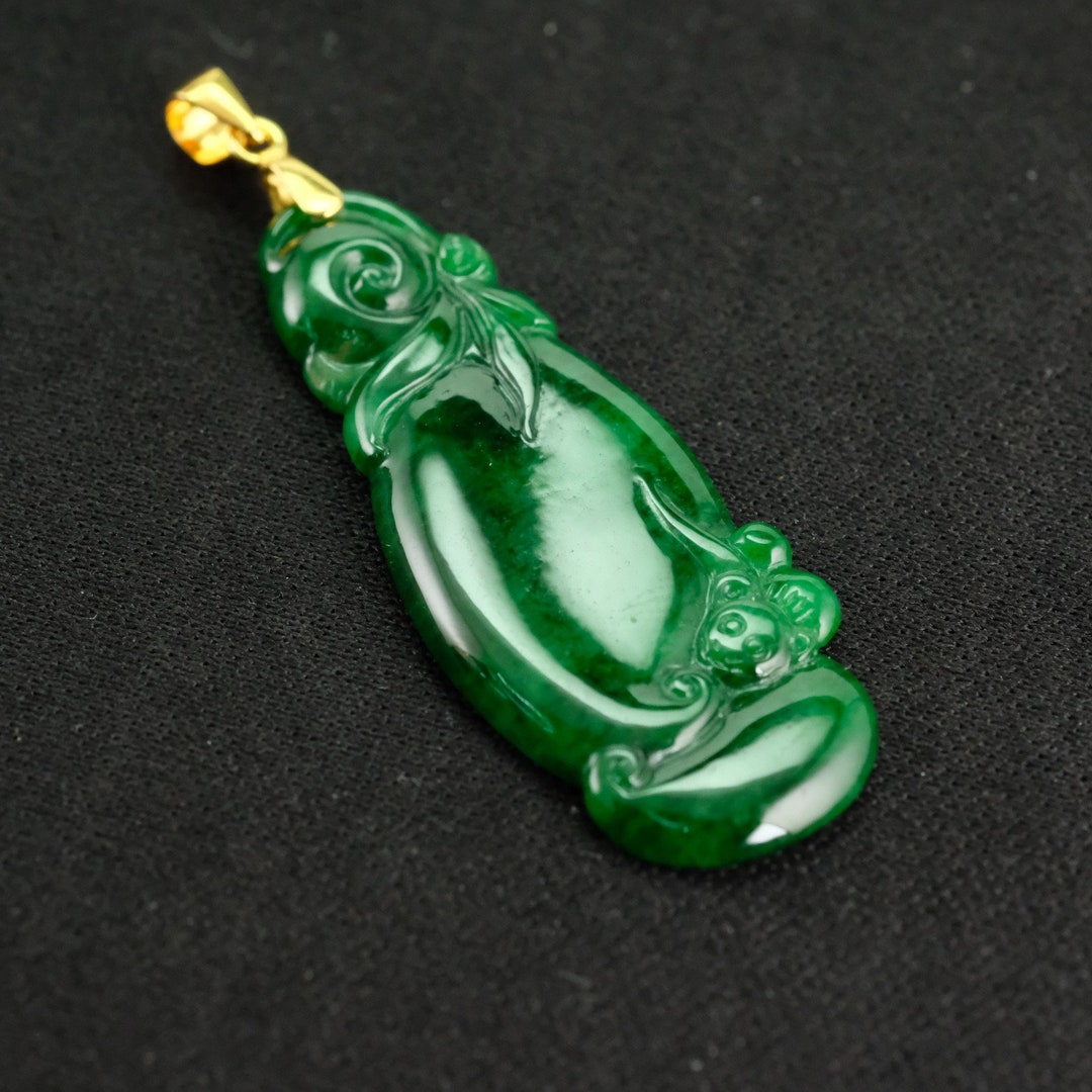 Flawless Imperial Bat Fruit Handmade Natural Jadeite Jade Pendant - Etsy