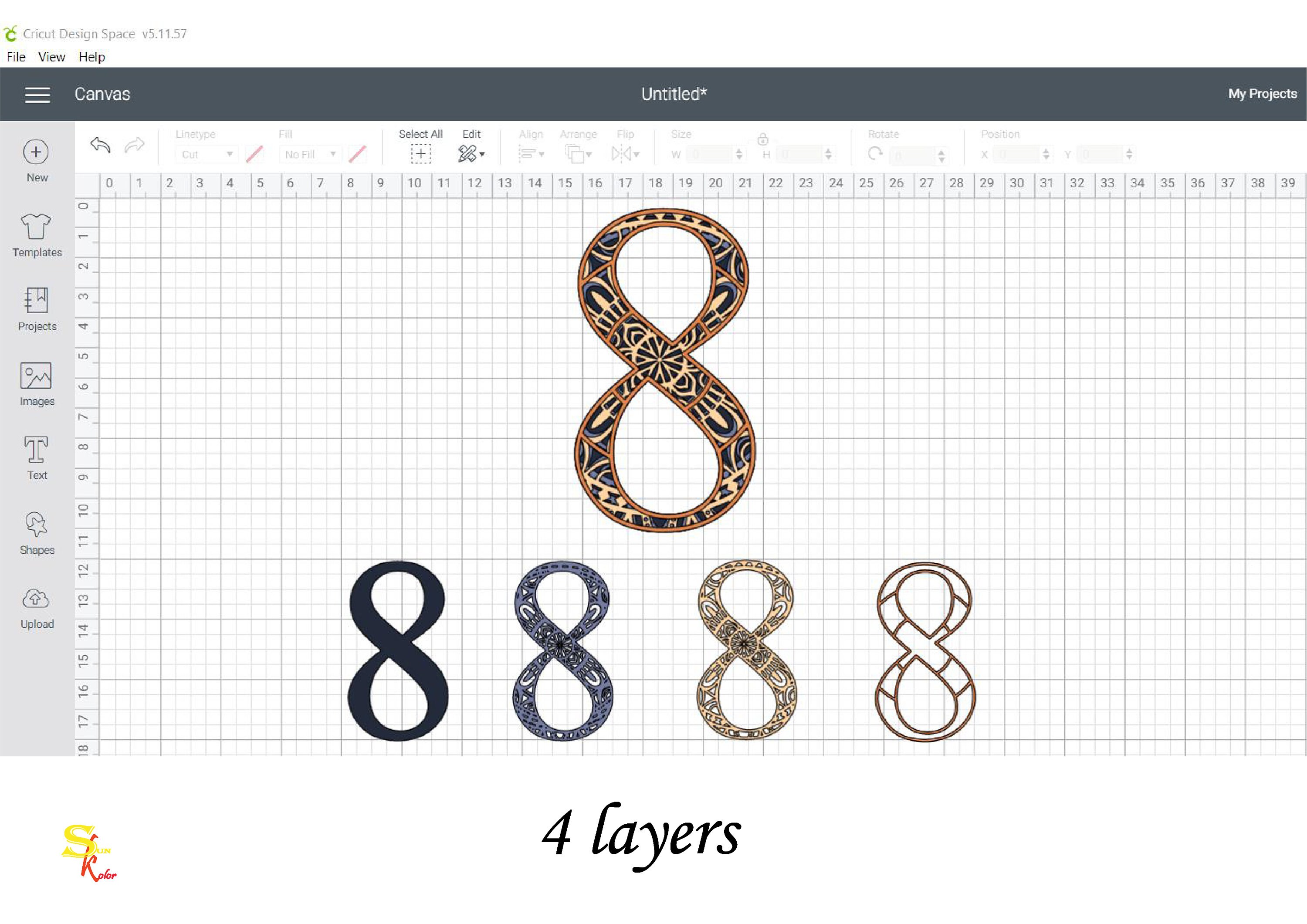 3 D Mandala Numbers 0 1 2 3456789 4 Layers | Etsy