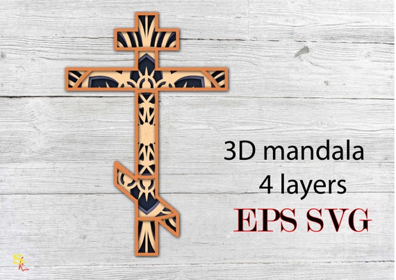 Orthodox Cross 4 Layers SVG Eps File Digital Download - Etsy