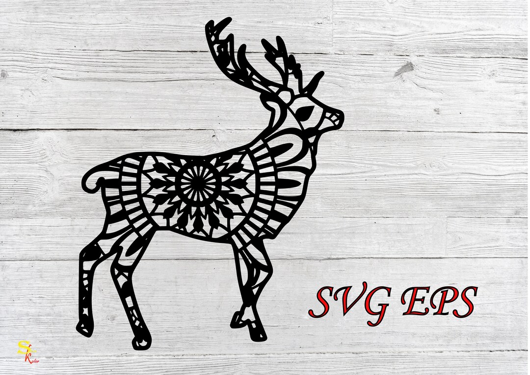Elk , 2 D Mandala , Digital Download , Svg , Eps File - Etsy