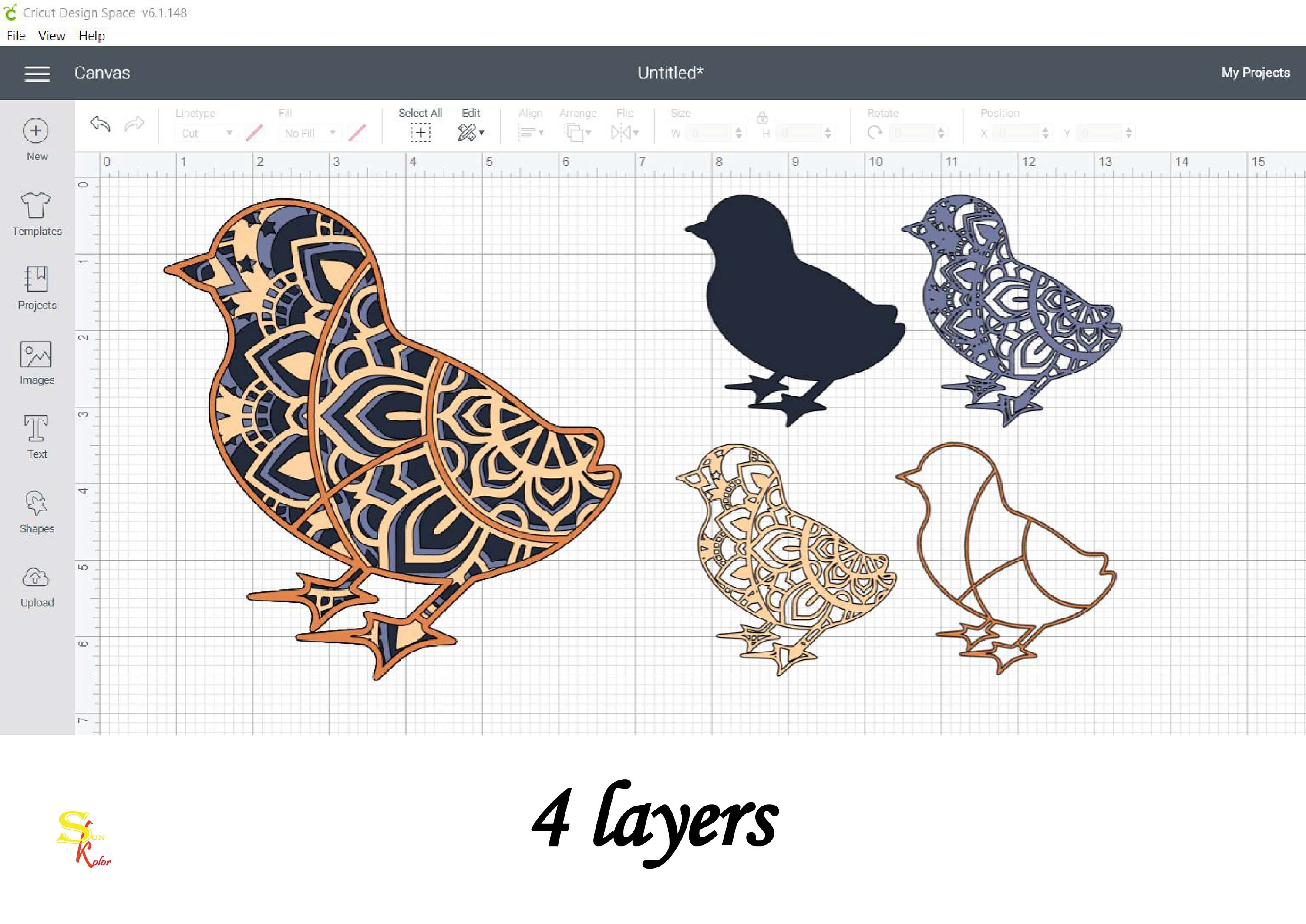 Huhn Ostern 3 D Mandala 4 Schichten Svg Eps Png cdr | Etsy