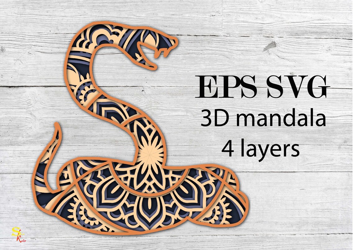 SNAKE Digital Download Svg Files With Seperate Layers - Etsy