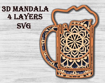 Beer Mandala Svg - Etsy