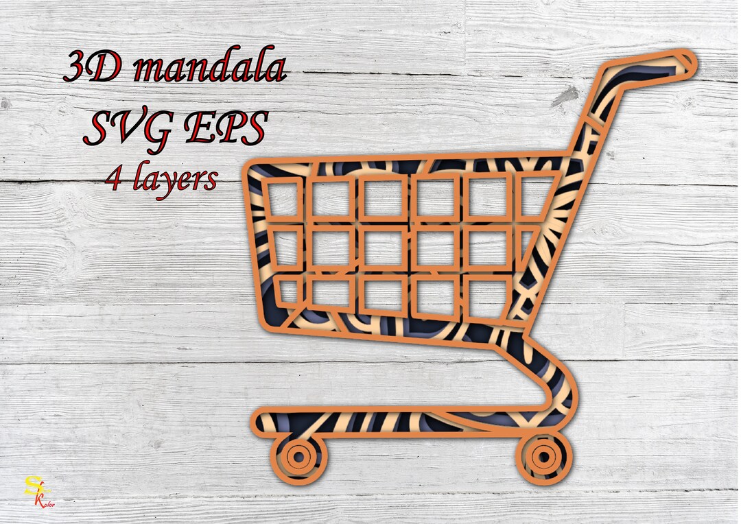 SHOPPING Digital Download Svg Files With Seperate Layers - Etsy
