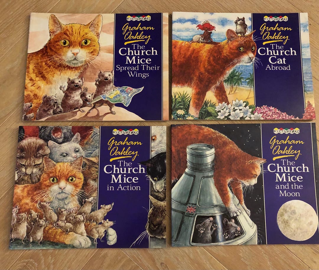 Church Mice Books - Graham Oakley - Illustrated Book - Mouse - Cat ...