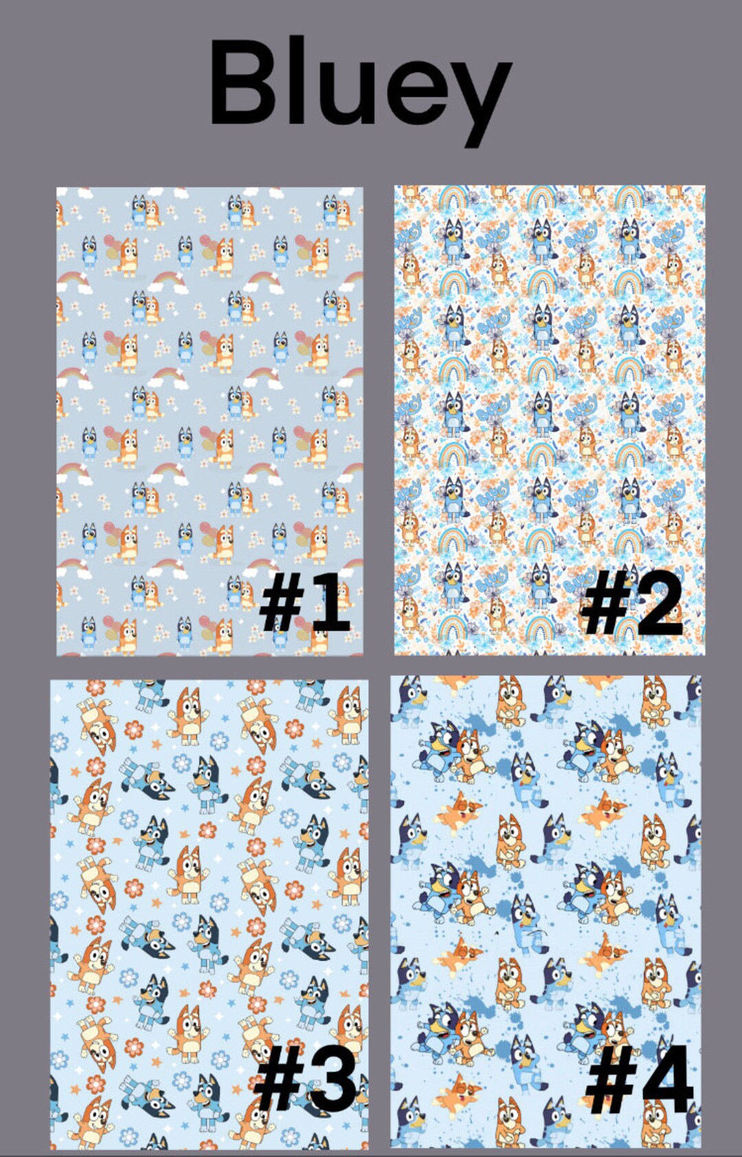 Bluey Tubie Tape: Children Tape 4x6 Hypafix Tape - Etsy