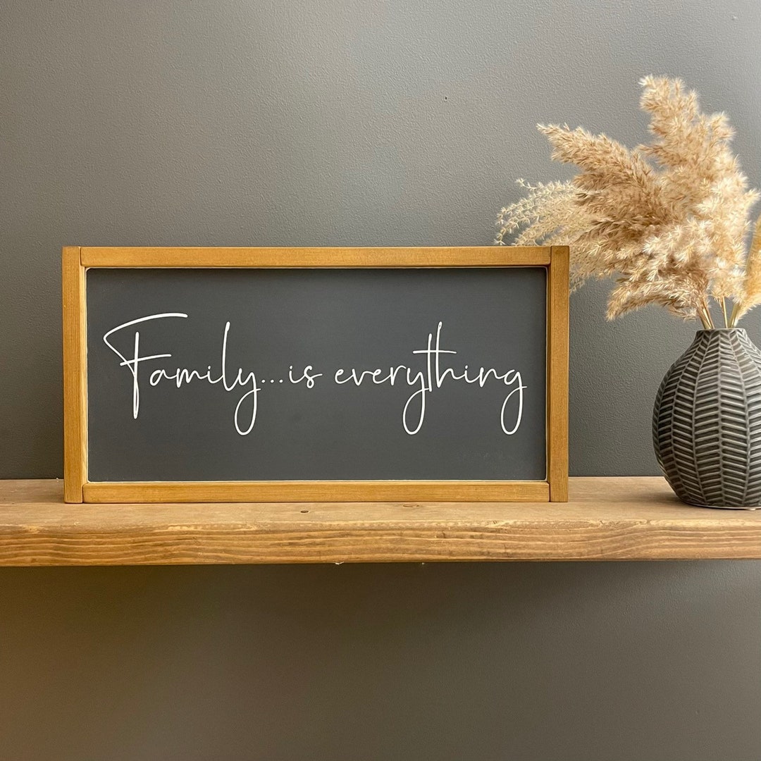 La familia lo es todo Letrero de madera Letrero rústico - Etsy México