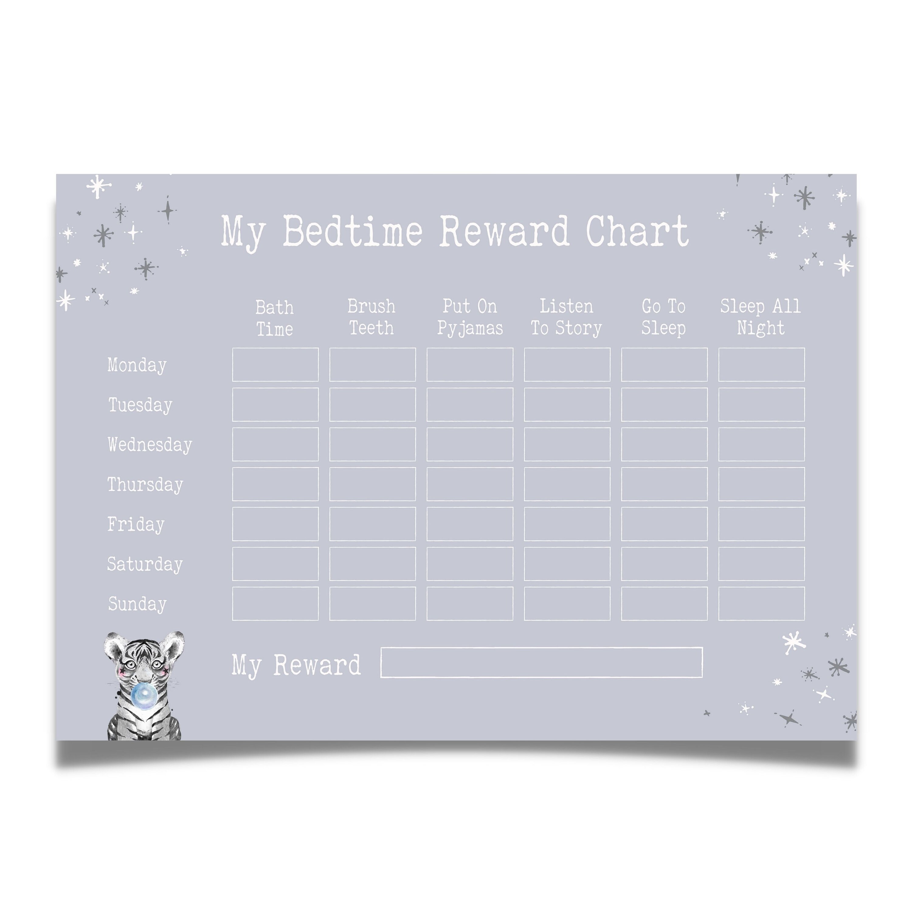 Bedtime Reward Chart Printable Download | Etsy
