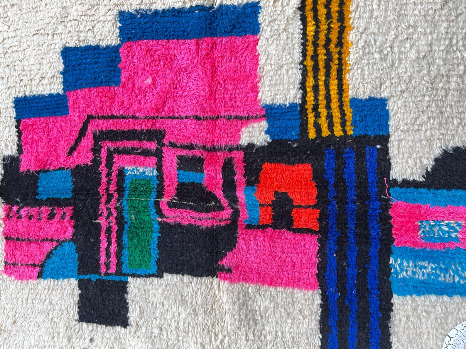 Rug Artist Area Rug Unique Face Eyes Abstract Rug Art on Area - Etsy