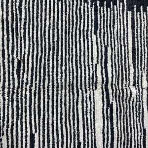 CUSTOM Moroccan Handmade Carpet , Black and White Beni Ourain Rug ...