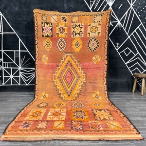 Earth Color Beni Rug ,moroccan Rug , Vintage Rug, Soft Wool Rug, Boho ...