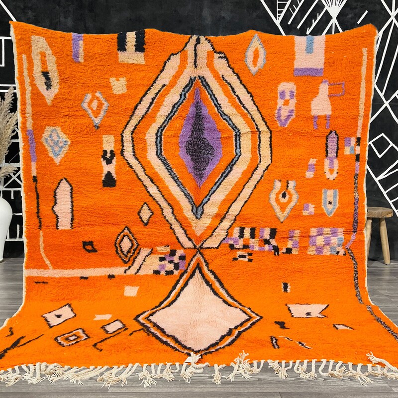 Orange Rug - Etsy
