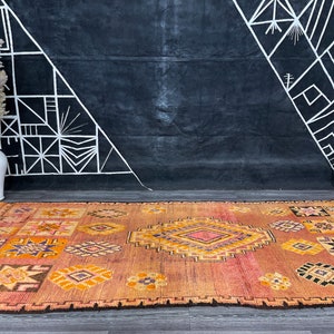 Earth Color Beni Rug ,moroccan Rug , Vintage Rug, Soft Wool Rug, Boho ...