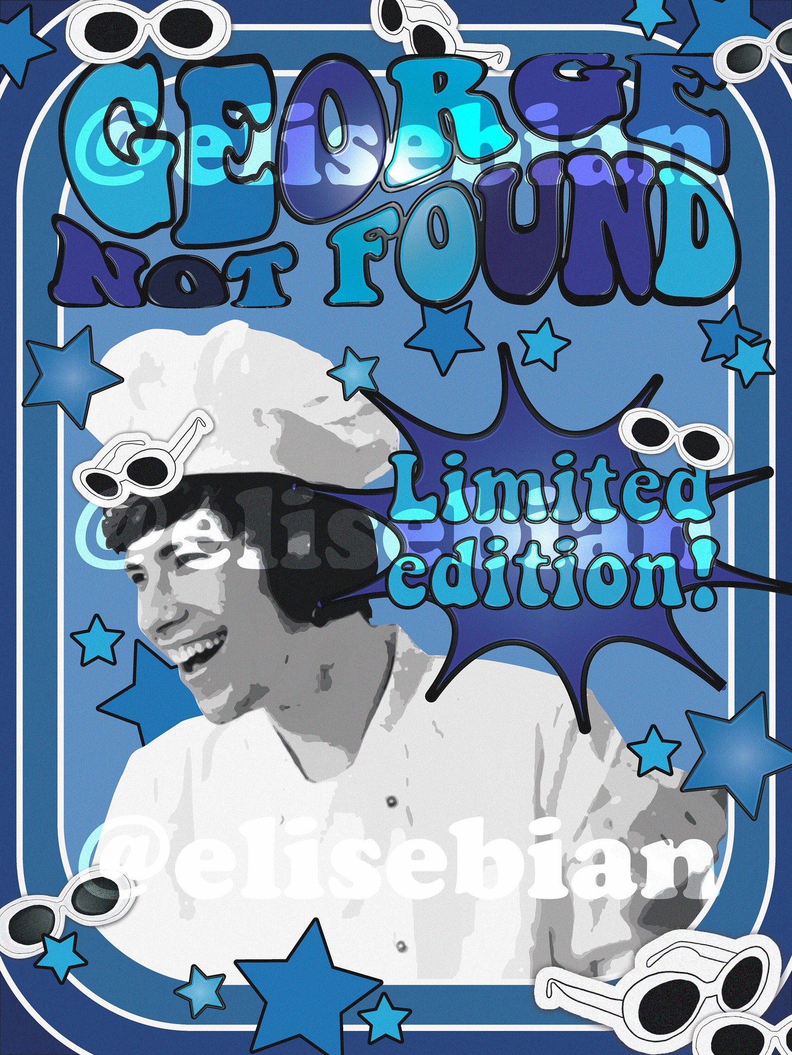 Retro Georgenotfound Poster (DIGITAL ONLY) - Etsy