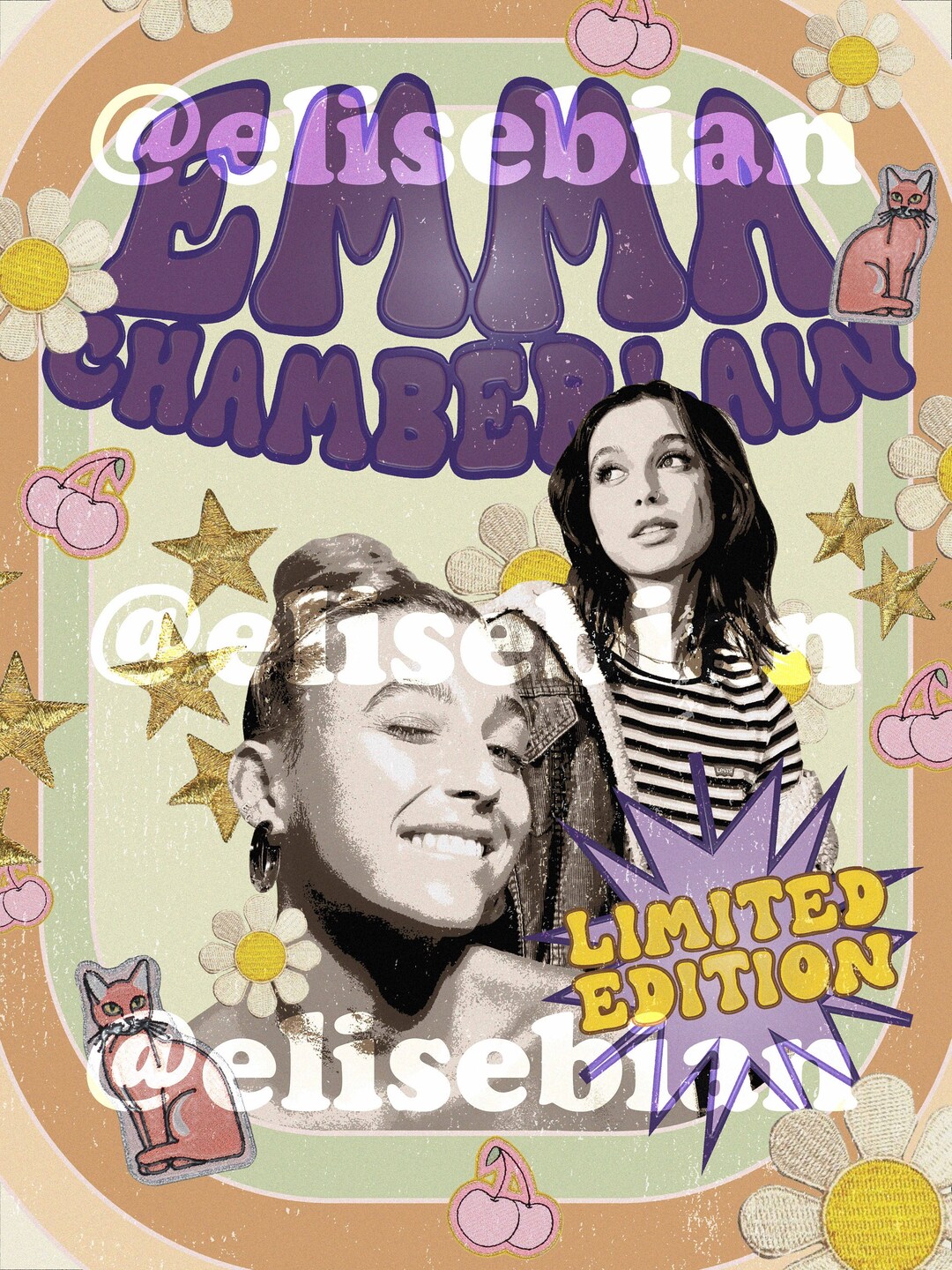 Retro Emma Chamberlain Poster (DIGITAL ONLY) - Etsy