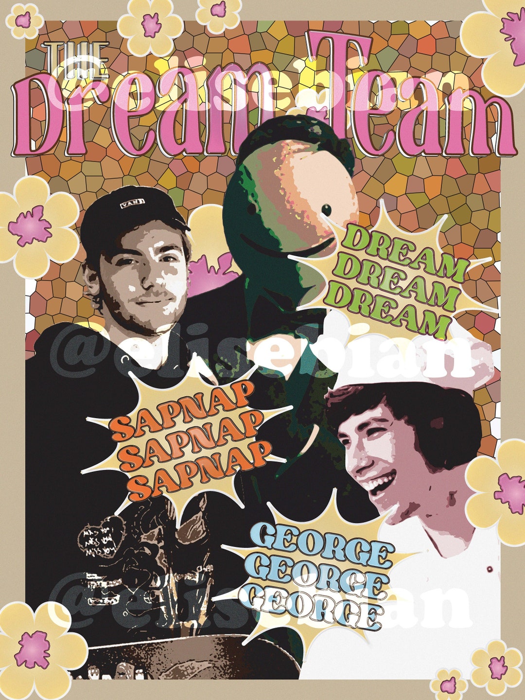 Retro Dream Team Poster (DIGITAL ONLY) - Etsy