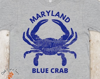 Maryland Blue Crab Shirt - Etsy