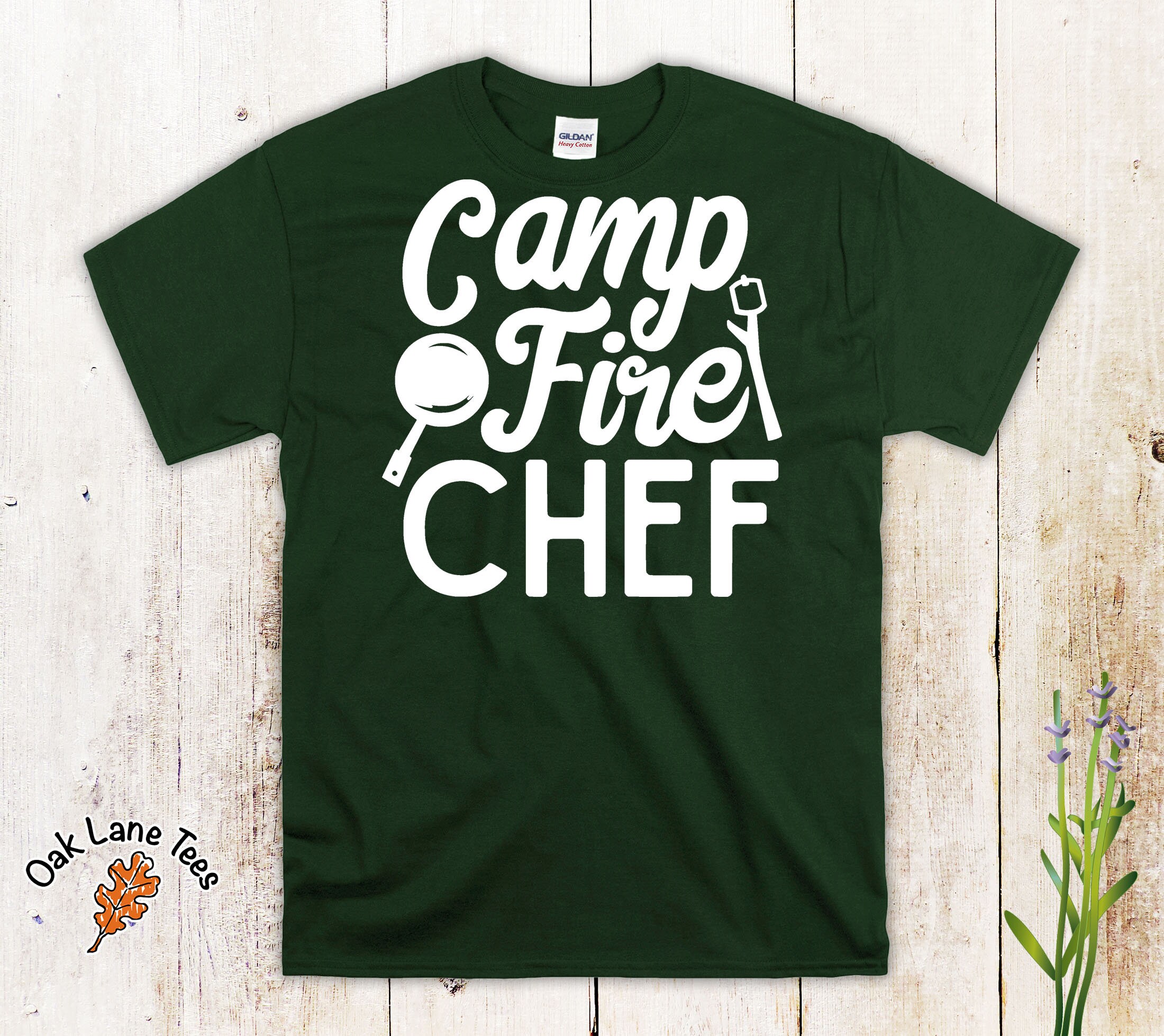 CAMPFIRE CHEF T-shirt,camping Shirt,fathers Day T Shirt,camping Gifts ...